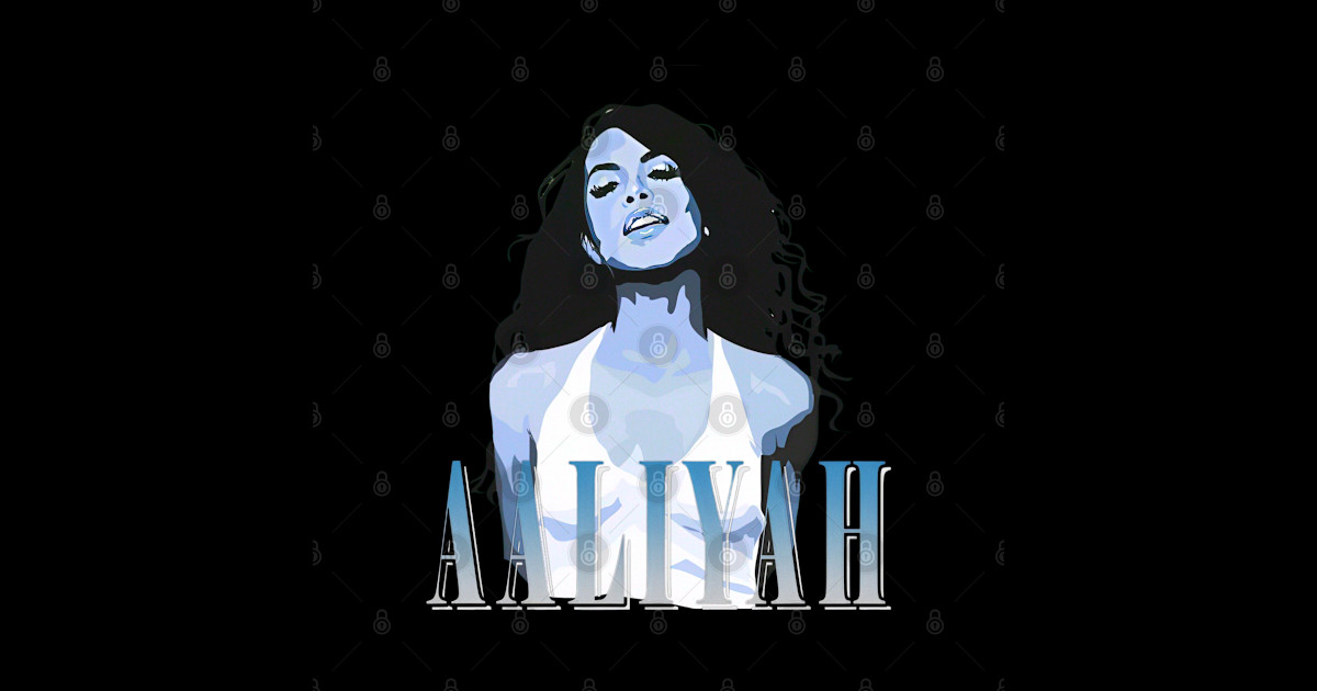 Aaliyah t-shirt - Aaliyah - Sticker | TeePublic
