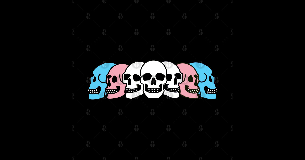Pride Skulls Transgender - Transgender Pride - Magnet | TeePublic