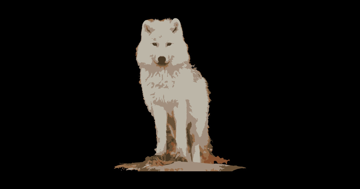 White wolf - Wolf - Sticker | TeePublic
