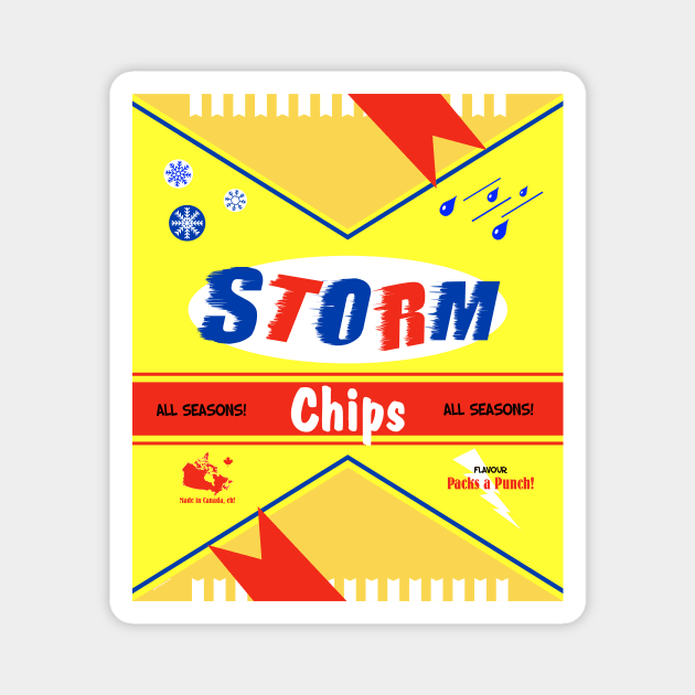 Storm Chips Funny Design - Funny Gift - Magnet | TeePublic