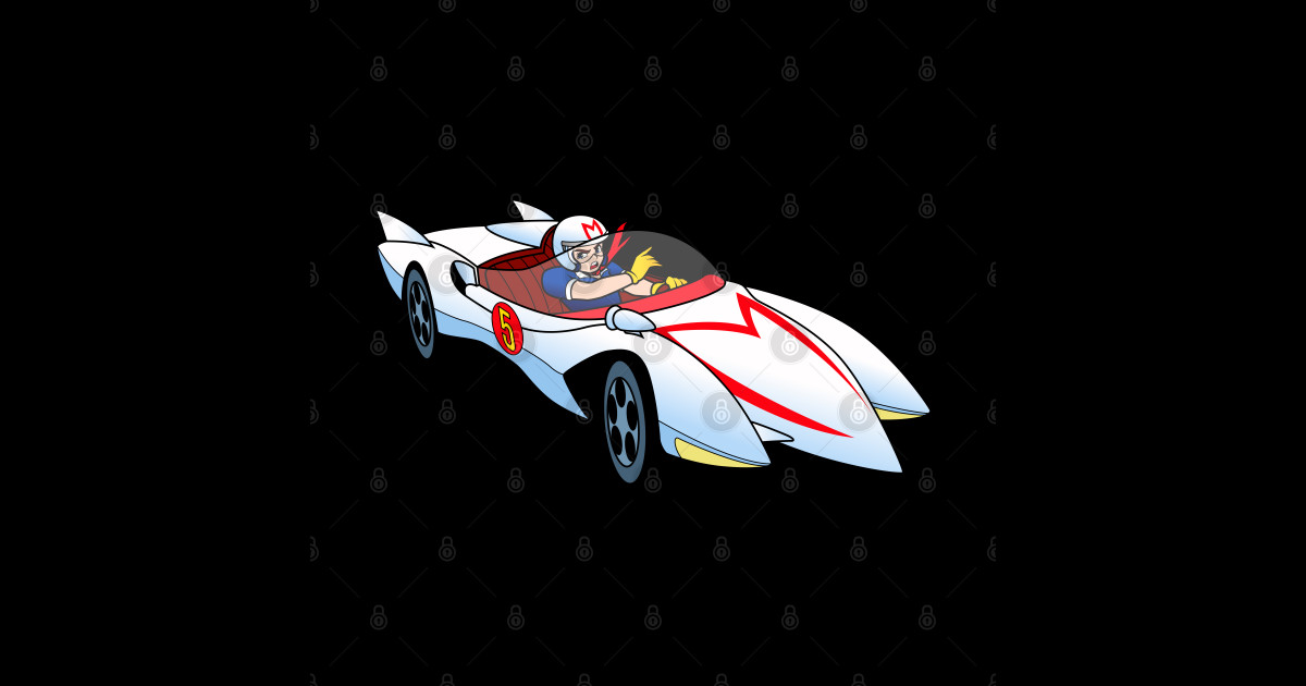 Speed racer mach 5 car - Speed Racer - Sticker | TeePublic