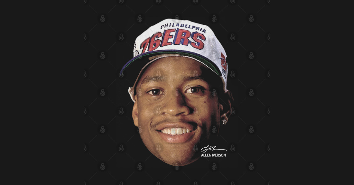 Allen Iverson Big Face - Allen Iverson - T-Shirt | TeePublic