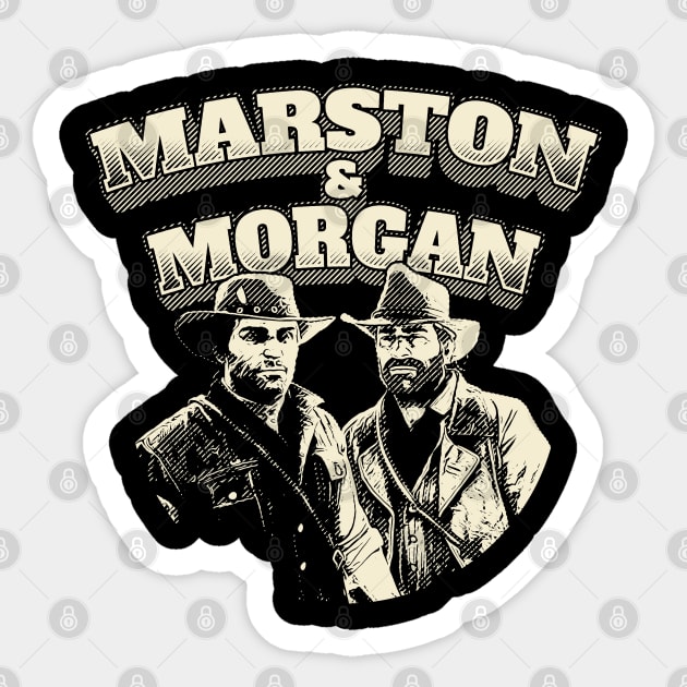 Marston and Morgan - Red Dead Redemption 2 - Sticker | TeePublic