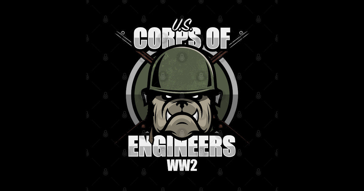 WW2 Corps of Engineers - Us Army Engineers Ww2 - Sticker | TeePublic