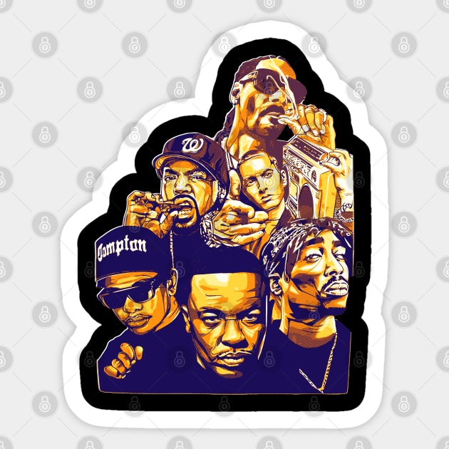 Vintage All Rapper Legend - Snoop Dogg - Sticker | TeePublic