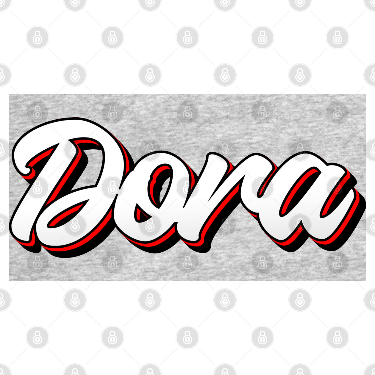 Dora name - cool 70s retro font - Dora Name Cool 70s Retro Font - T ...