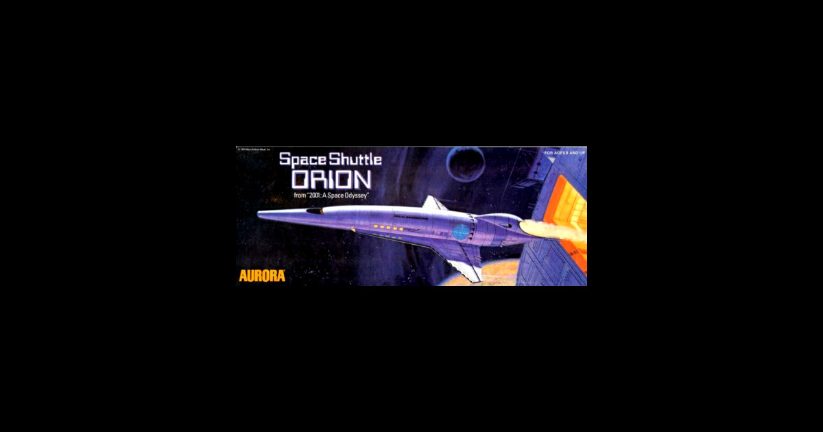 Vintage Aurora Model KIt Box Art - Orion Space Clipper 2001 - Orion ...
