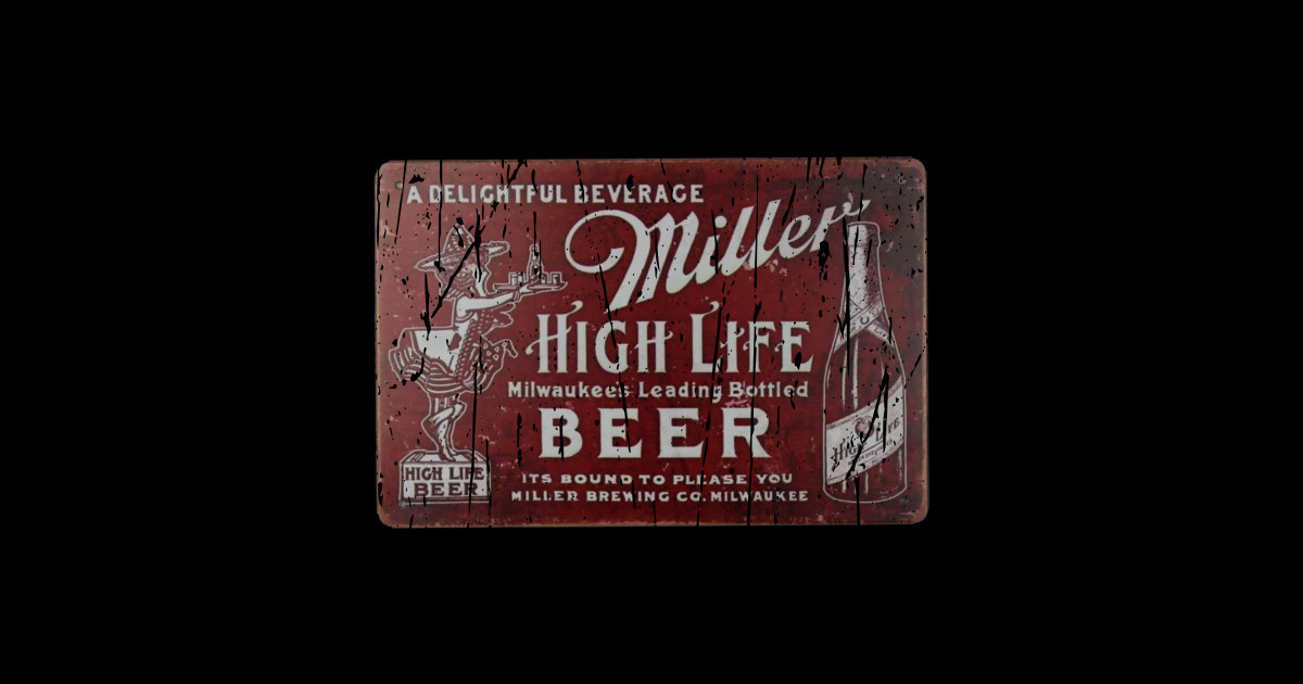 MILLER BEER SIGN - Miller Beer - Magnet | TeePublic