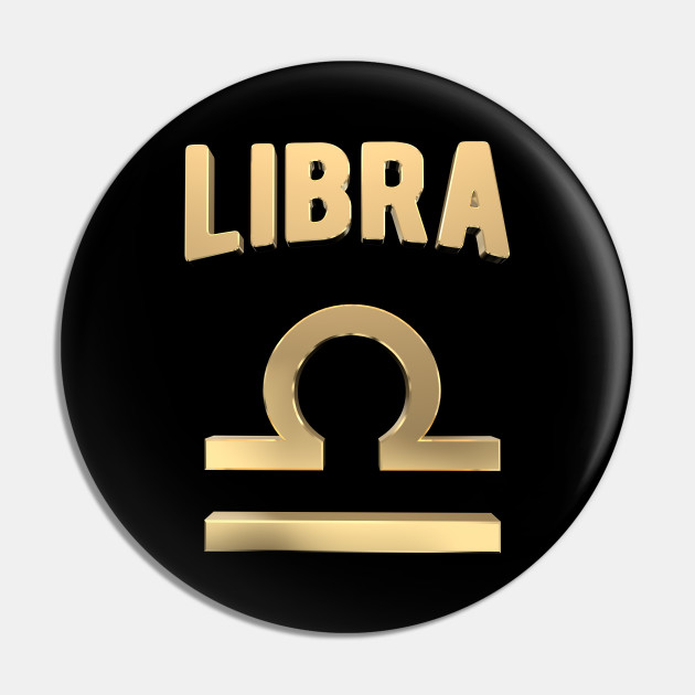 Gold Zodiac Sign Libra Born in October Gift - Libra Zodiac - Pin ...