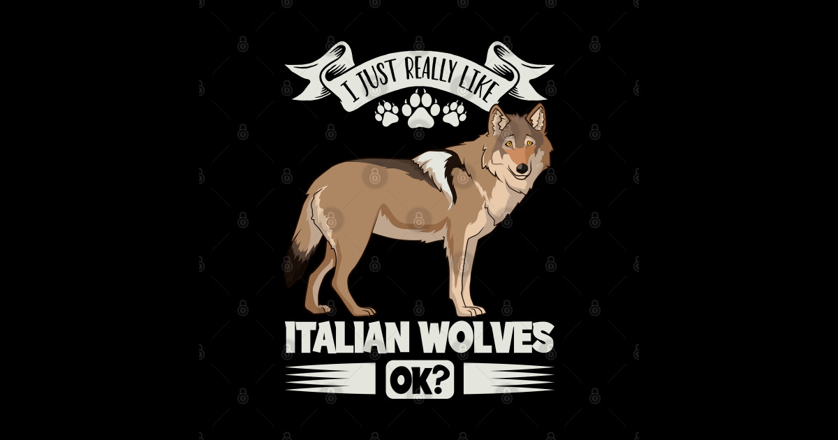 I love Italian Wolves - Italian Wolf - Sticker | TeePublic