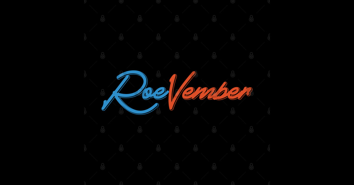 Roevember Typography - Roevember - Sticker | TeePublic