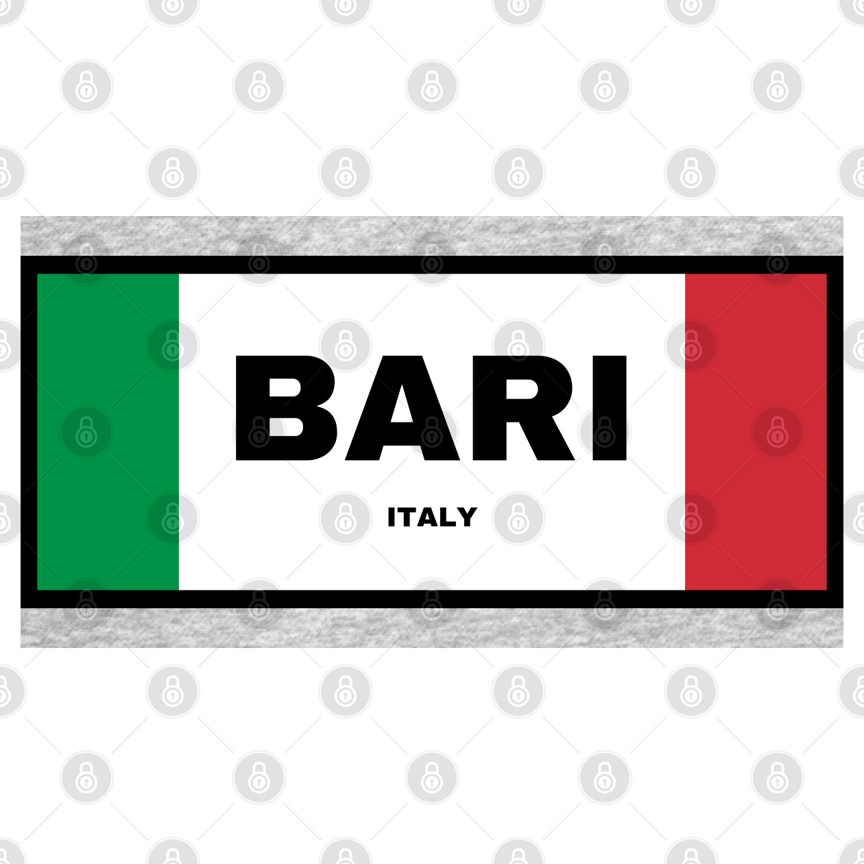 Bari City in Italian Flag Colors - Italy Flag - T-Shirt | TeePublic