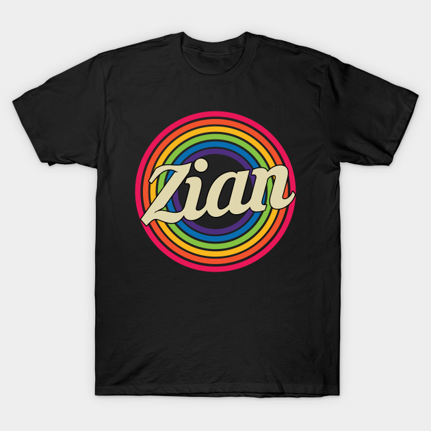 Zian - Retro Rainbow Style - Zian - T-Shirt | TeePublic