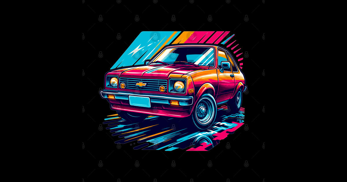Chevrolet Chevette - Chevrolet Chevette - Sticker | TeePublic