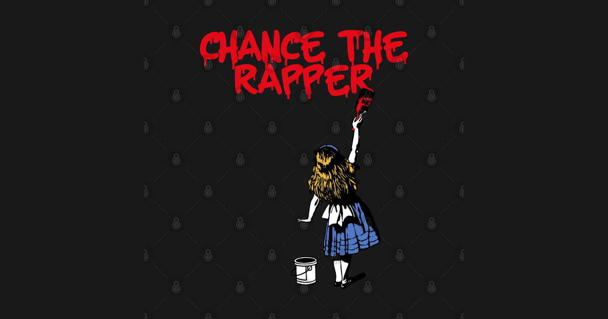 chance the ripper and red girl - Chance The Rapper - T-Shirt | TeePublic