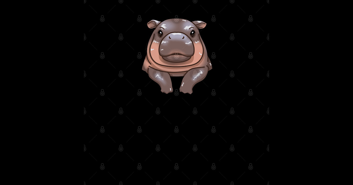 Moo Deng Bouncy Pig Viral Pygmy Hippo - Moo Deng - Magnet | TeePublic