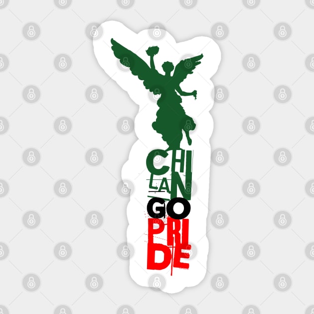 Chilango Pride Logo Mexican Flag Version - Mexico City - Sticker ...