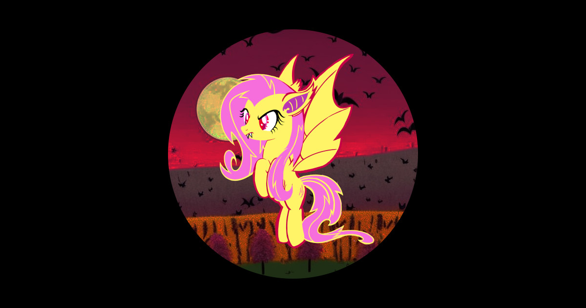 Fan Art Flutterbat Illustration - Fluttershy - Flutterbat - Sticker ...