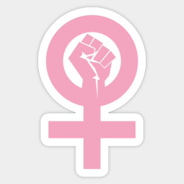 Girl Power! Feminist Pro-Choice Women's Rights Fist + Women's Symbol in ...