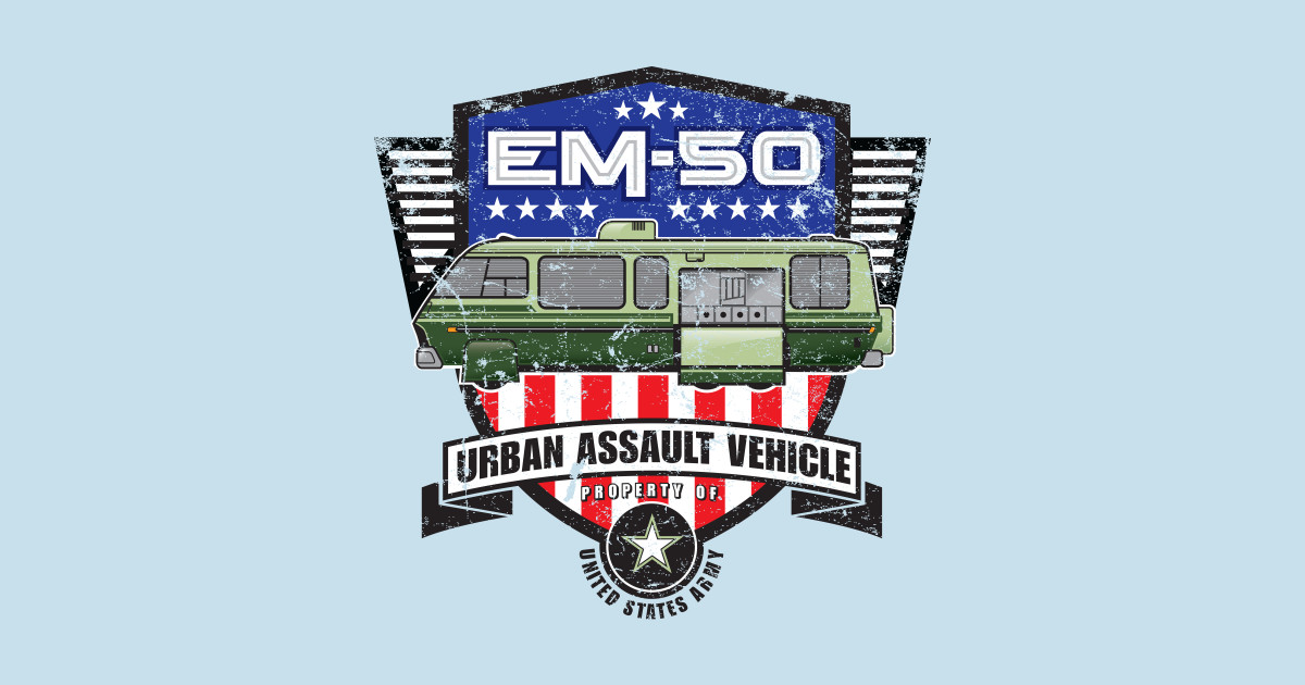 EM-50 Urban Assault Vehicle - Stripes - T-Shirt | TeePublic