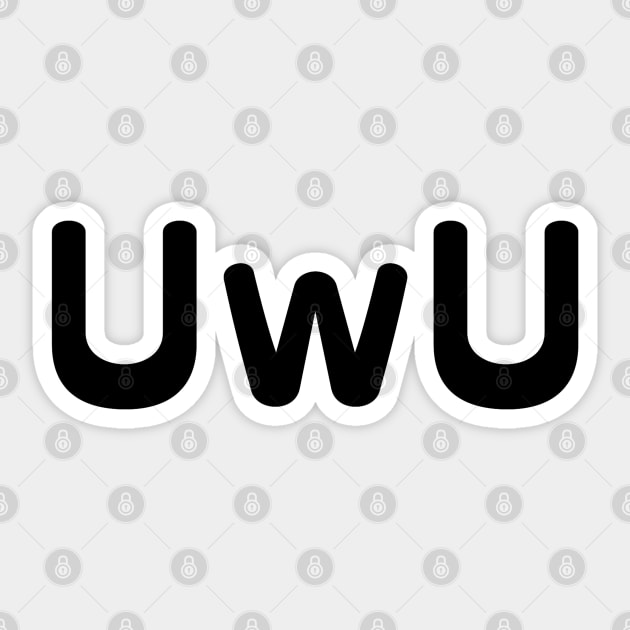 UwU Face - Uwu - Sticker | TeePublic