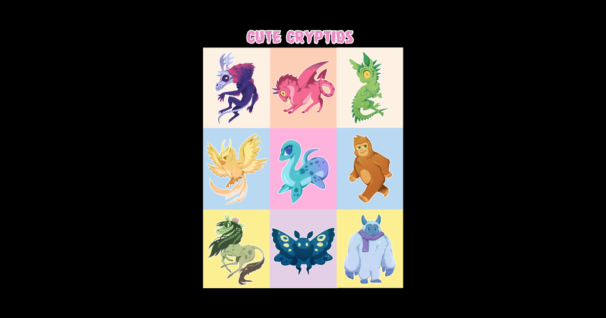 Cute Cryptids - Cryptid - Posters and Art Prints | TeePublic