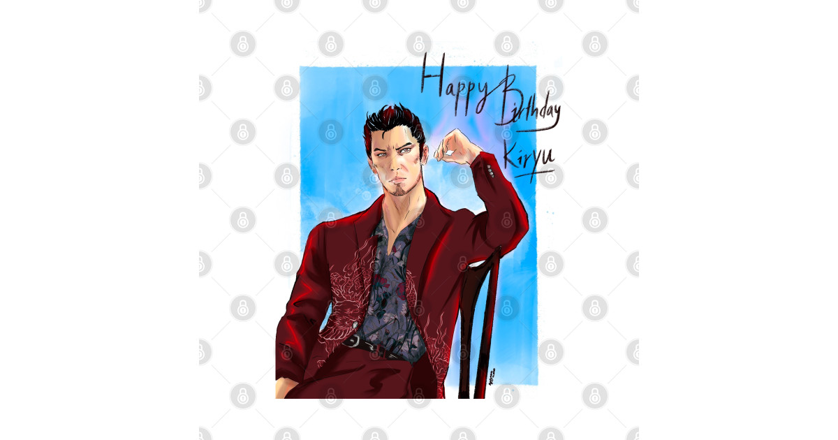 Happy birthday Kiryu - Kazuma Kiryu - T-Shirt | TeePublic