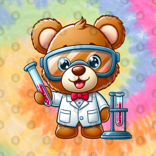 Cute Scientific Bear Kawaii - Scientific Bear - T-Shirt | TeePublic