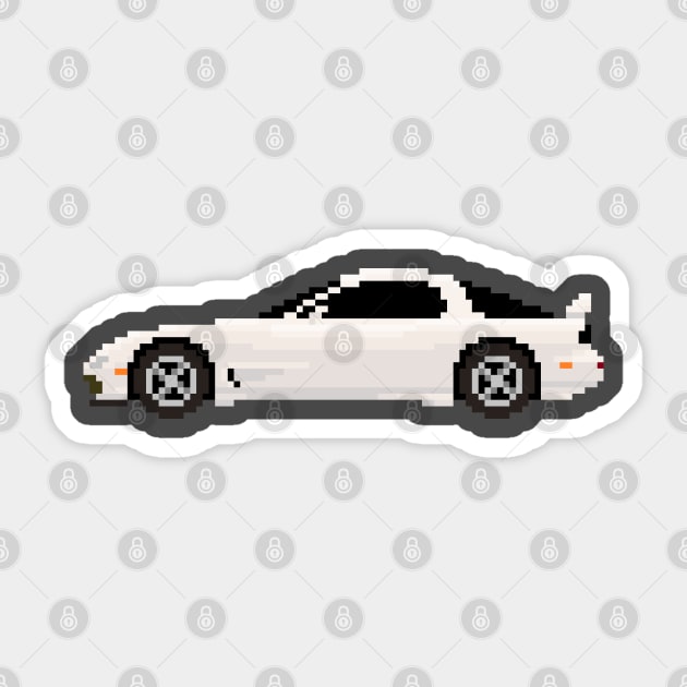 Mazda RX7 FD Pixelart - Pixelart Car - Sticker | TeePublic