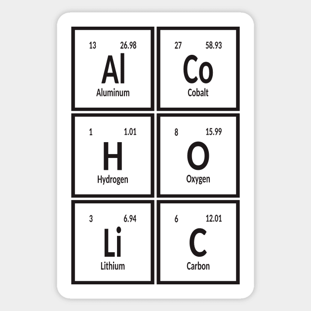 Alcoholic | Periodic Table of Elements - Alcoholic Periodic Table ...