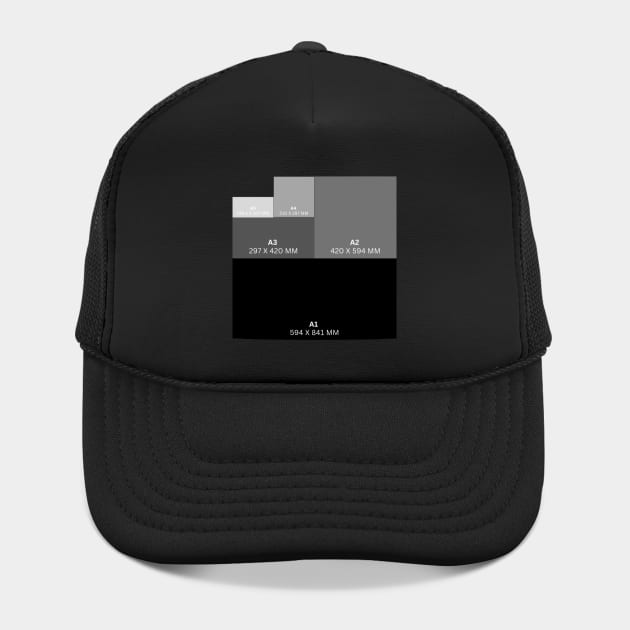 Paper Sizes A1, A2, A3, A4, A5 0.1 - Paper - Hat | TeePublic