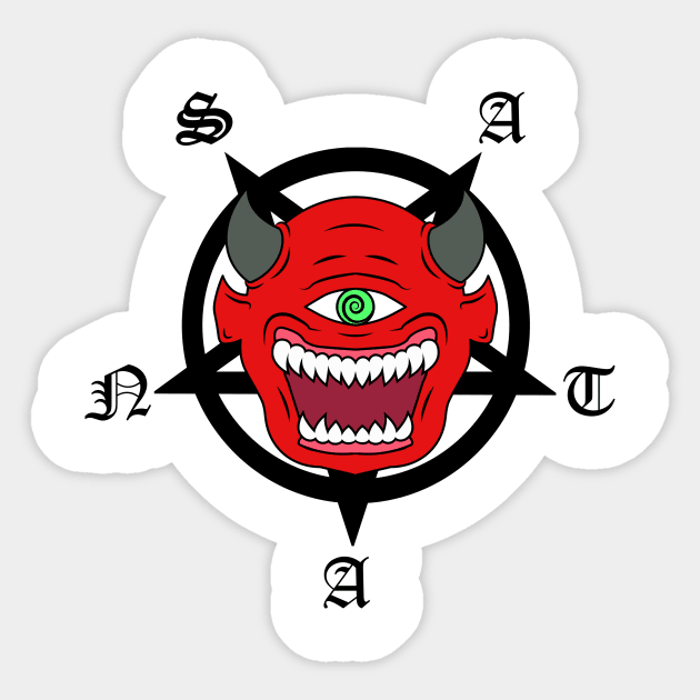 Satan logo - Satan - Sticker | TeePublic