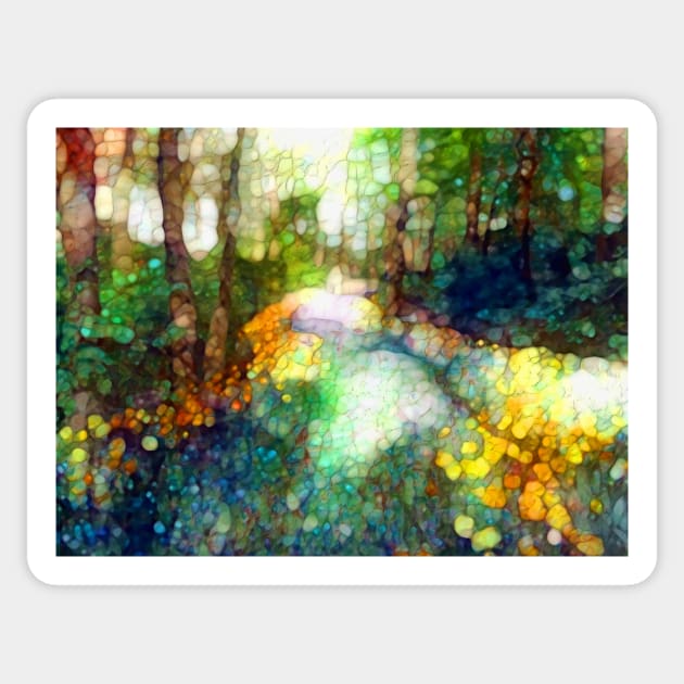 Spring landscape - Spring - Sticker | TeePublic