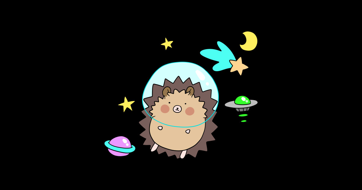 Space Hedgehog - Hedgehog - Sticker | TeePublic