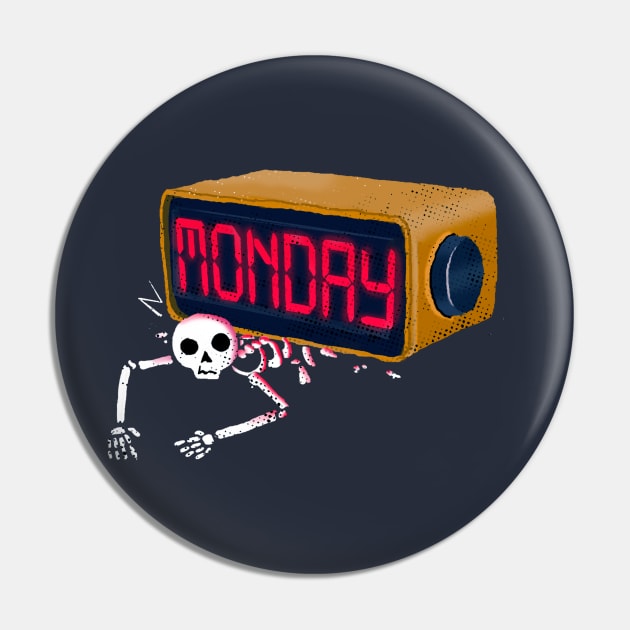 Monday - Monday Coffee - Pin | TeePublic