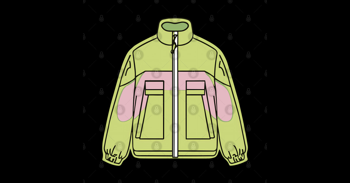 Line art of a Neon Windbreaker - Neon Windbreaker - Sticker | TeePublic
