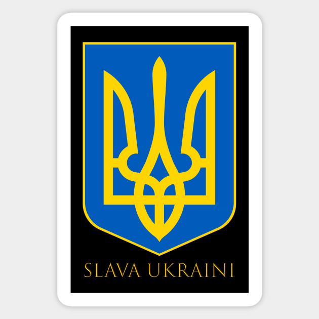 UKRAINE - SLAVA UKRAINI - Slava Ukraini - Sticker | TeePublic