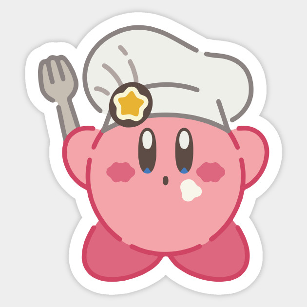 Chef Kirby - Kirby - Sticker | TeePublic