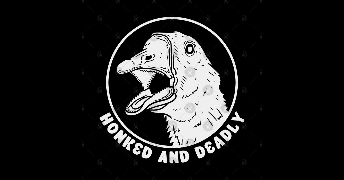 Deadly Goose Mono - Goose - Sticker | TeePublic