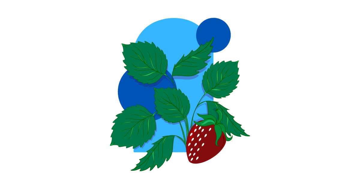 Modern Berry - Strawberry - T-Shirt | TeePublic