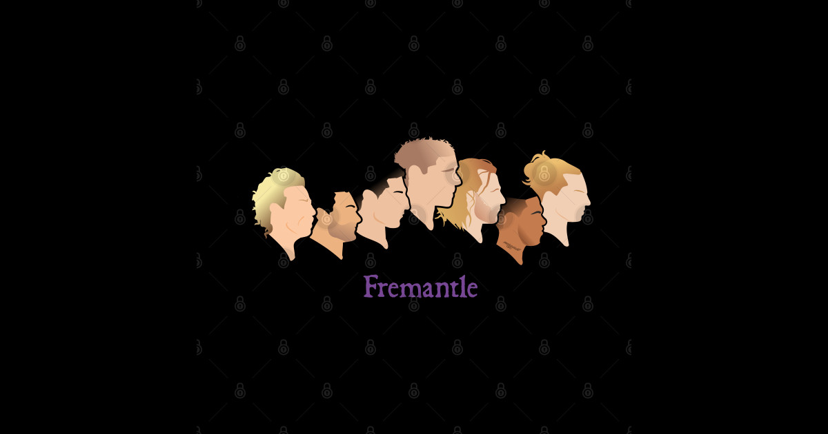 Fremantle Dockers Lineup Light - Fremantle Dockers - Sticker | TeePublic