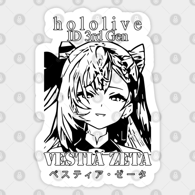 Vestia Zeta Hololive ID 3rd Gen - Dressed - Sticker | TeePublic