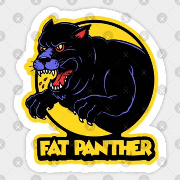 Fat Panther - Panther - Sticker | TeePublic