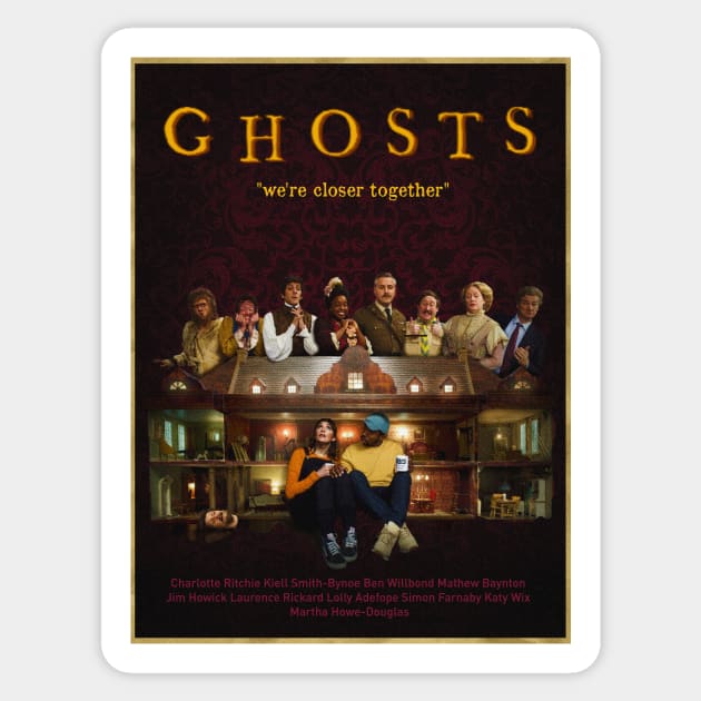 Ghosts bbc poster - Ghostsbbc - Sticker | TeePublic