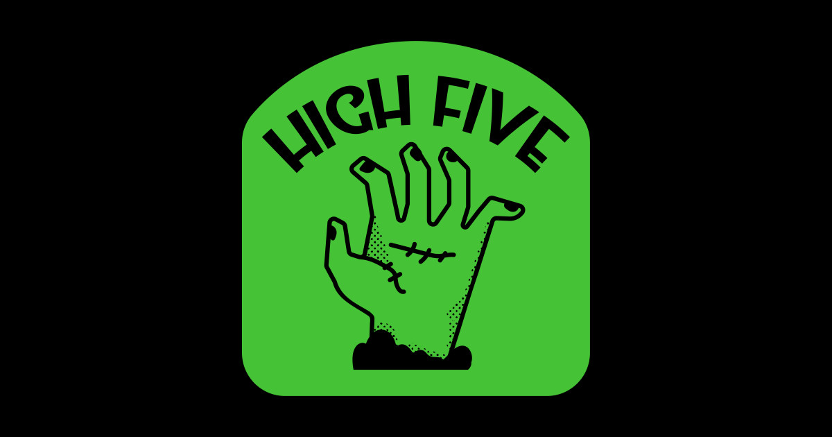 High Five - Zombie - Sticker | TeePublic