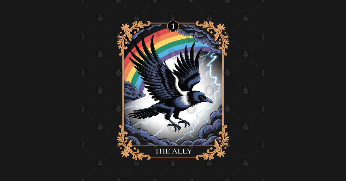 The Ally Thunderbird Mystical Tarot Card LGBT Pride Month - The Ally ...