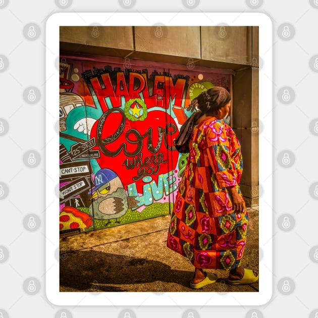 Harlem Graffiti Street Art Manhattan NYC - Graffiti - Sticker | TeePublic