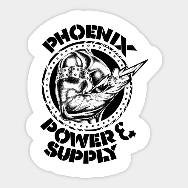 Phoenix Power & Supply Gay LGBT Retro Vintage - Gay - Sticker | TeePublic