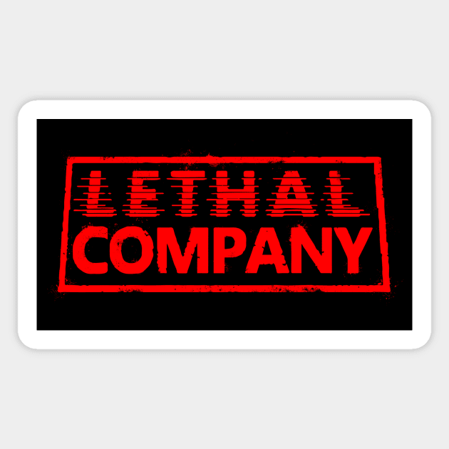 Lethal Company Logo - Texturized - Lethal Company - Sticker | TeePublic