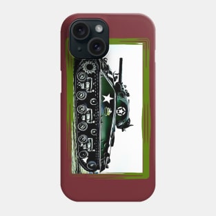 M4 Sherman Ww2 Tank American Flag Phone Cases - iPhone and Android ...